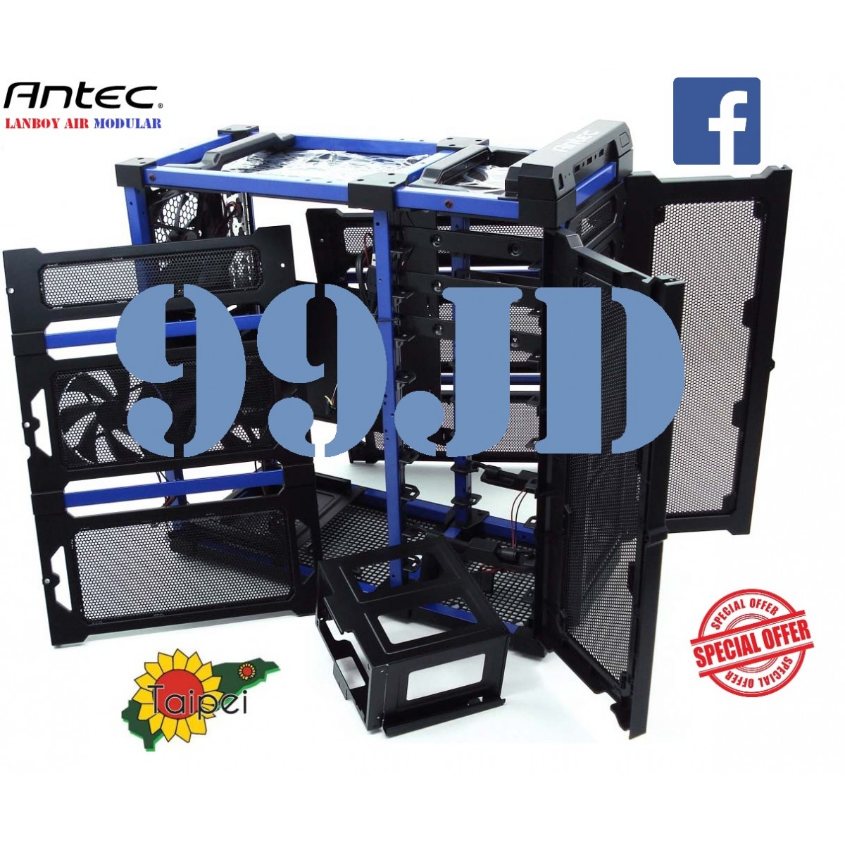 ANTEC Lanboy Air modular Case | Taipei For Computers - Jordan